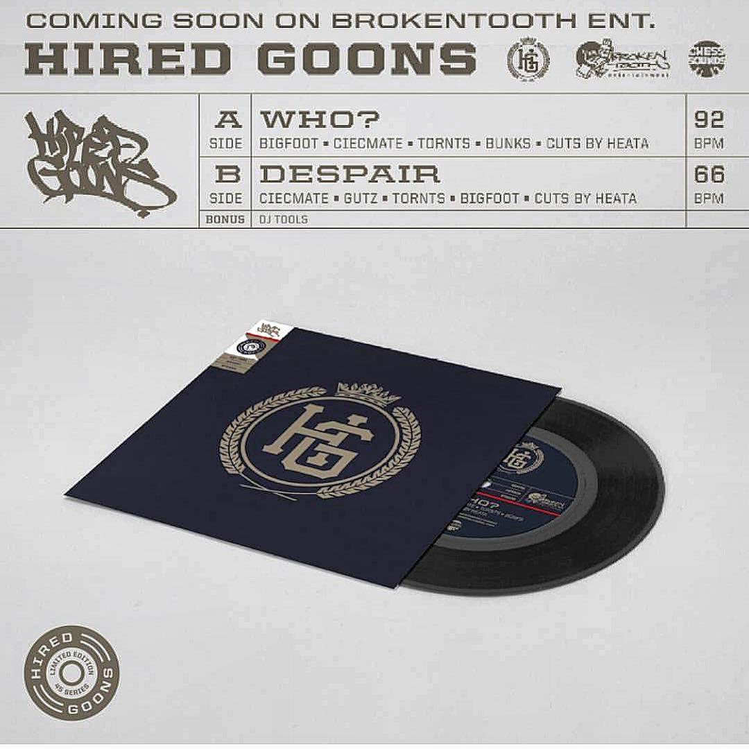Hired Goons Release The First 7″ From Their Upcoming Series
